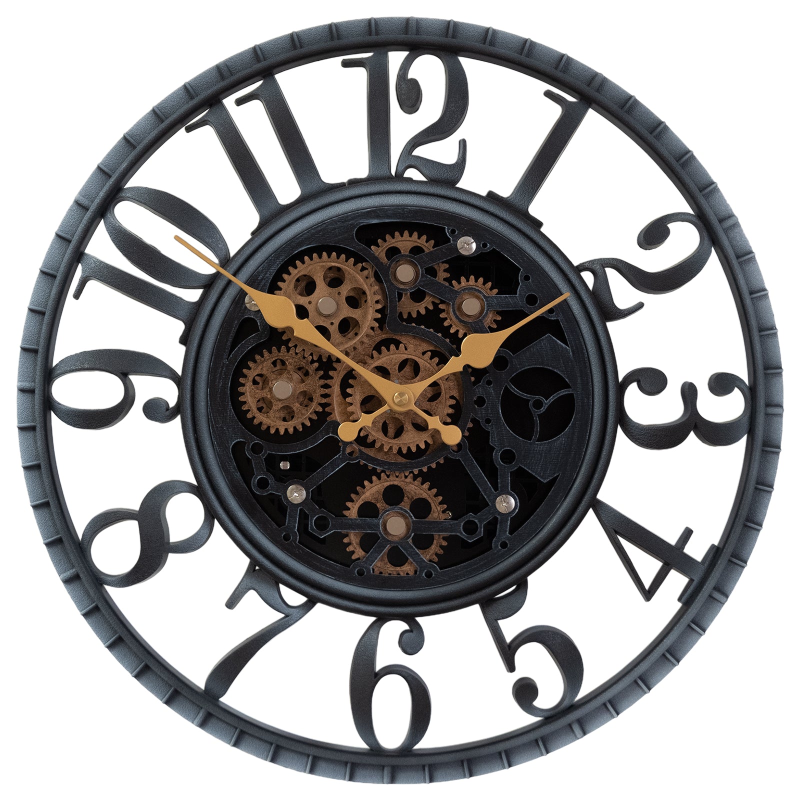 OCEST 16 Inch Moving Gear Wall Clock